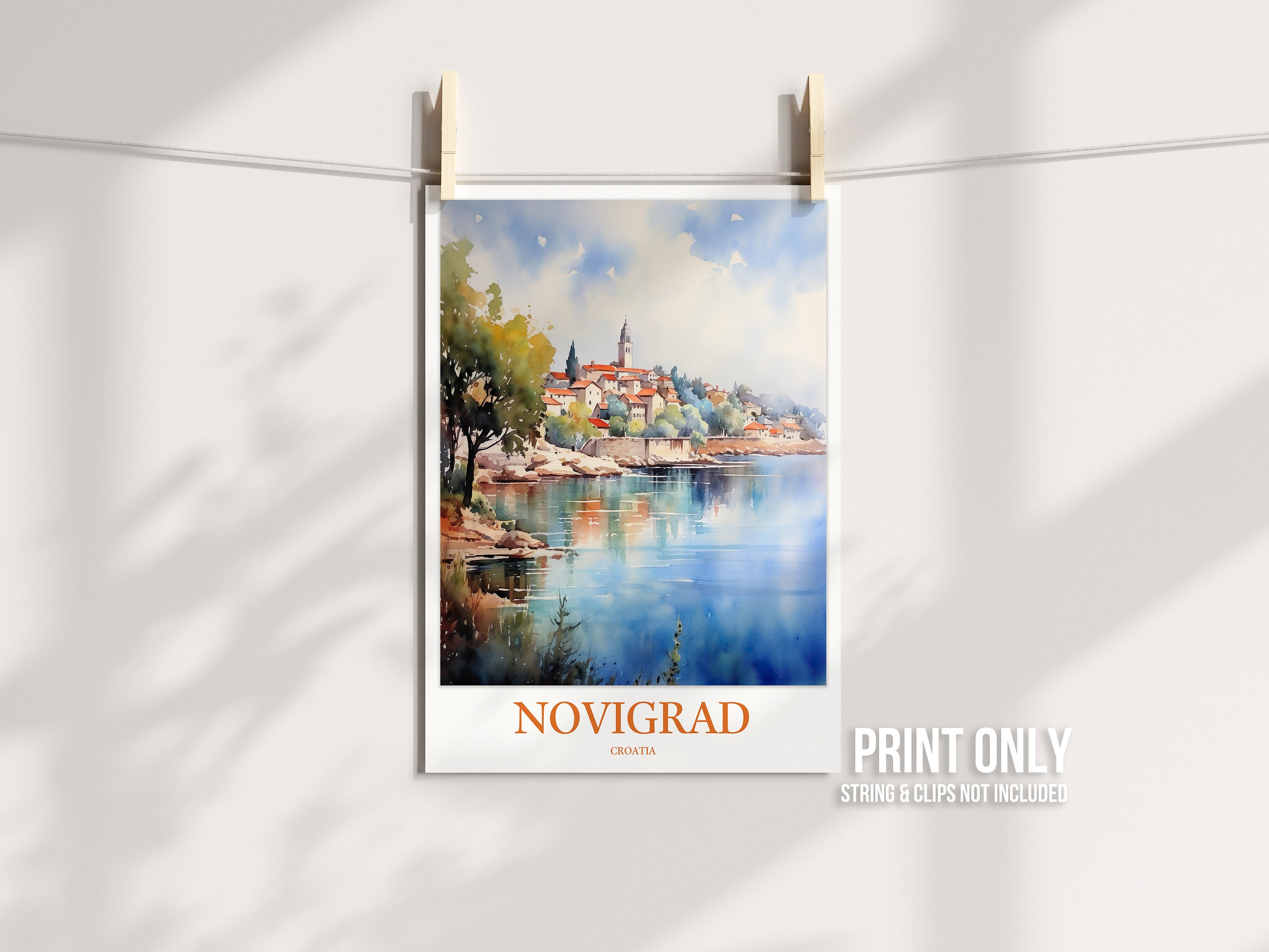 Novigrad Travel Wall Art Novigrad Print Art Novigrad Poster Novigrad ...