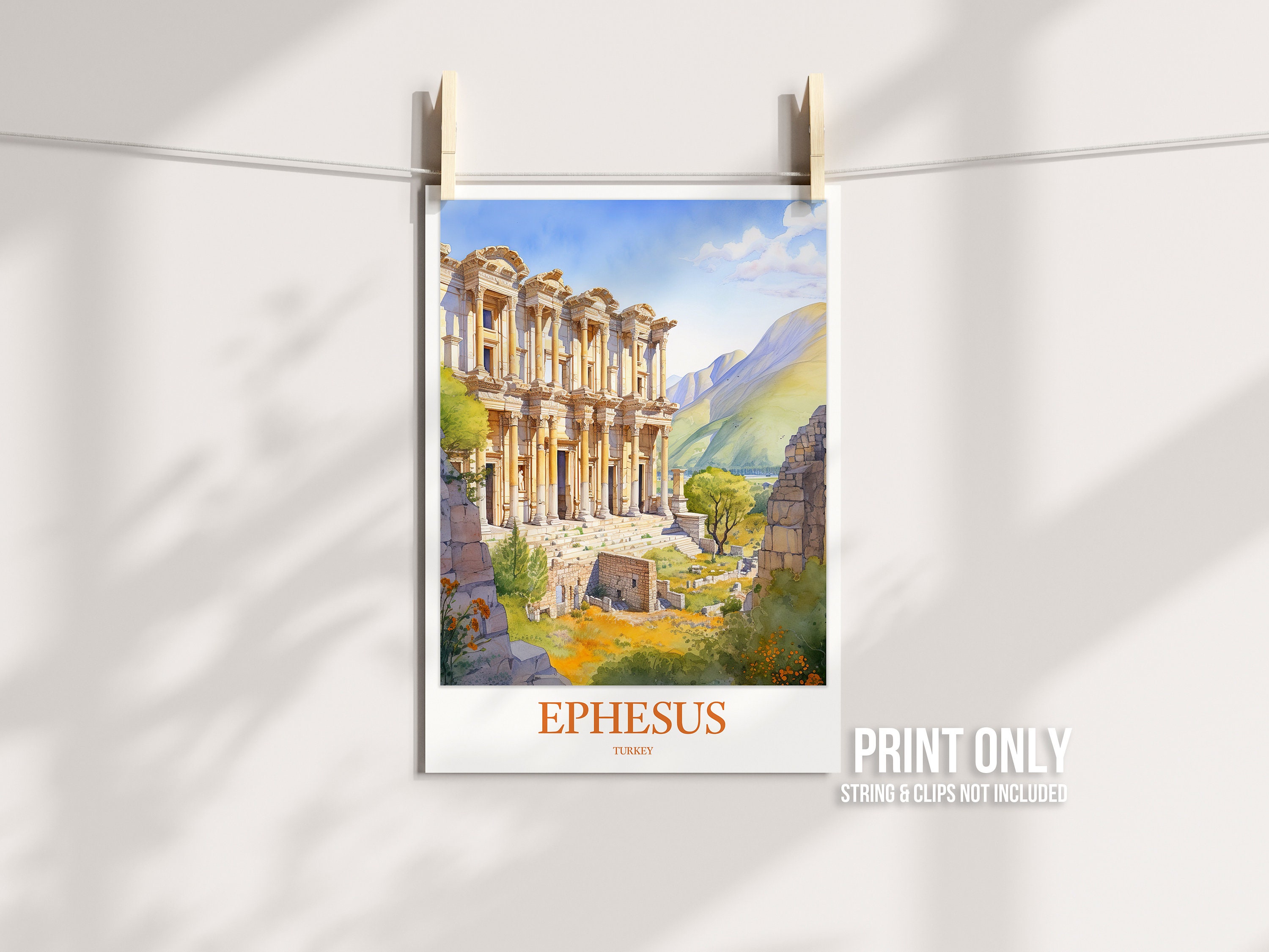 Ephesus Wall Art Ephesus Poster Ephesus Print Art Ephesus Wall - Etsy