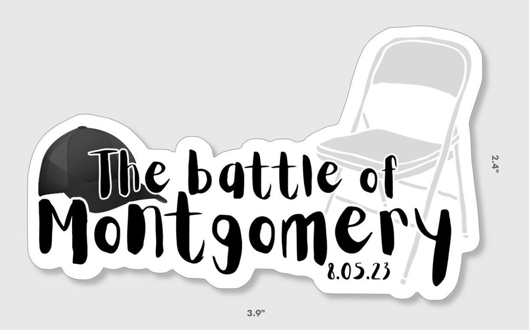 The Battle of Montgomery Sticker Montgomery Brawl Vinyl - Etsy