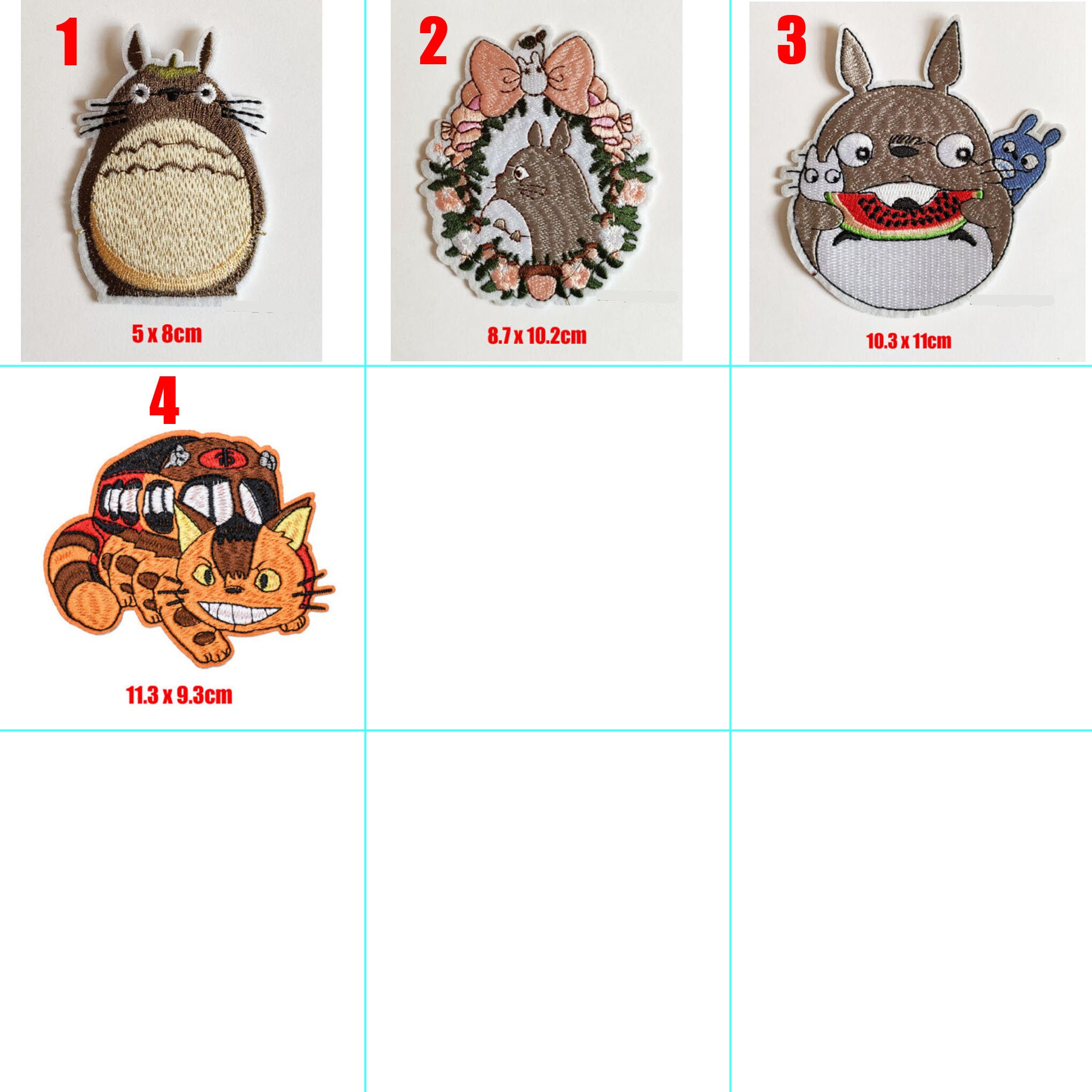 My Neighbour Totoro Kawaii Cat Rabbit Patch Badges Iron on Sew - Etsy