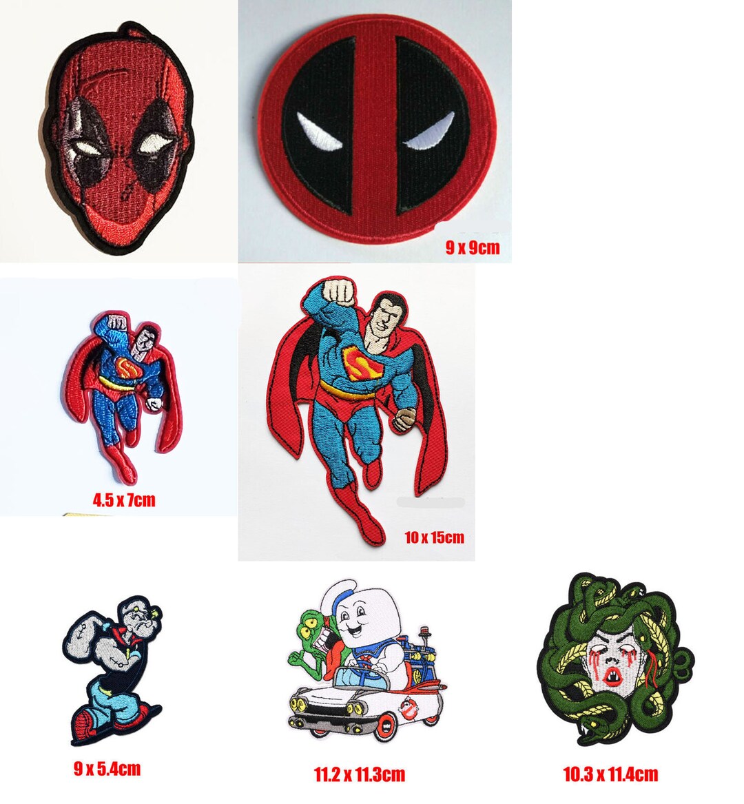 Deadpool Superman Ghostbusters Stay Puft Marshmallow Bleeding Medusa ...