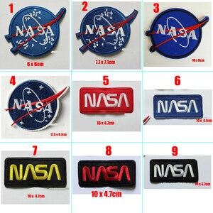 NASA USA Logo Space Ship Spaceman Patch Iron on / Sew on Patch Badge - Etsy