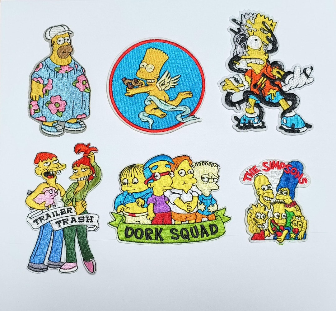 Simpson Iron Sew on Patch Badge - Etsy