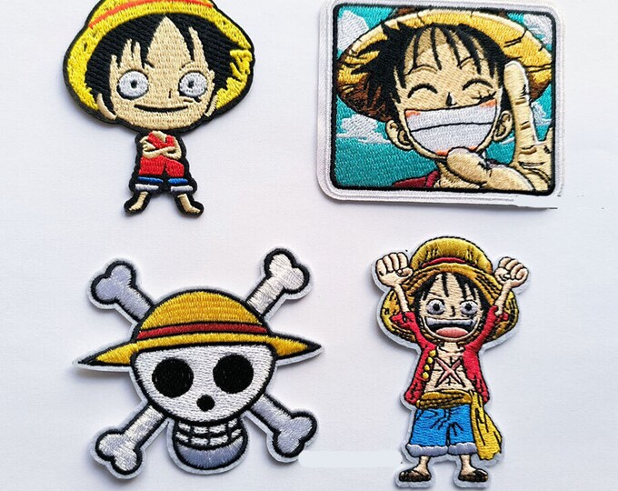 One Piece Luffy Iron-on Patch - Monkey D. Luffy Embroidered Anime Patch ...