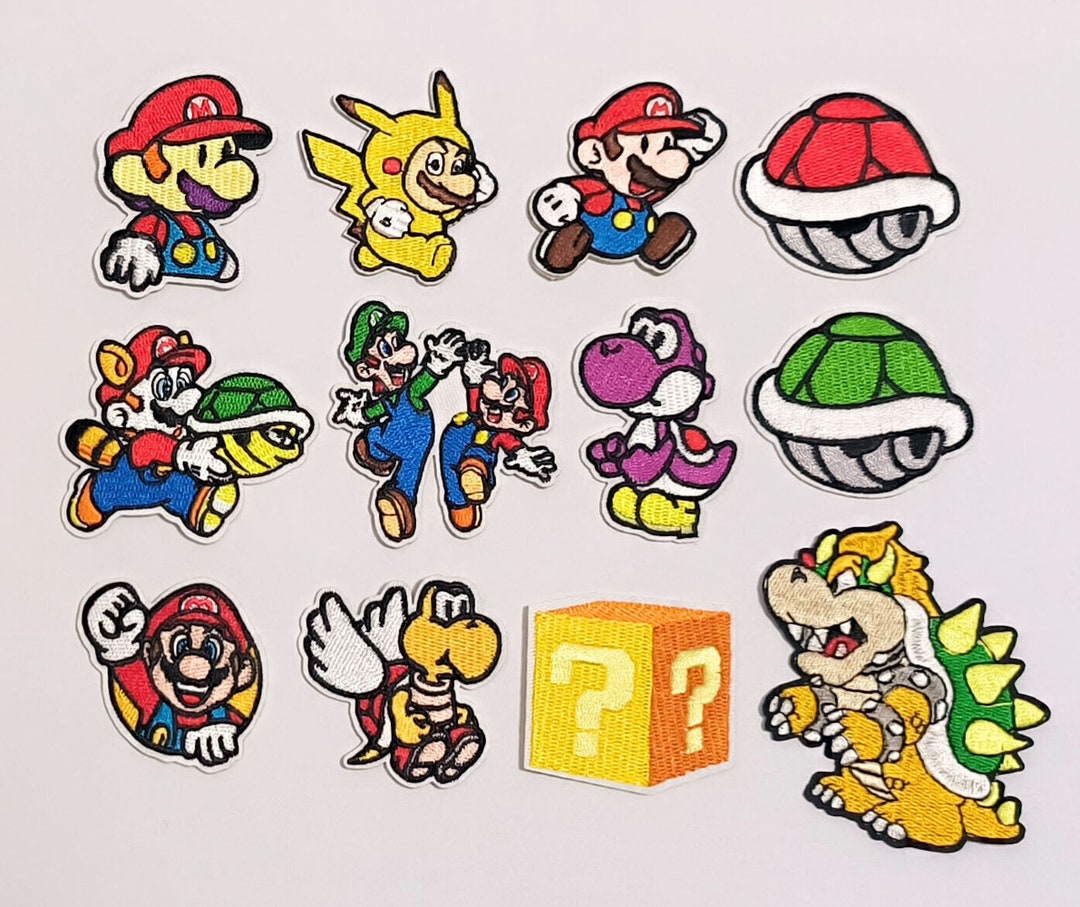 New Super Mario Bros 2024 Patches Badges Iron on Sew On - Etsy