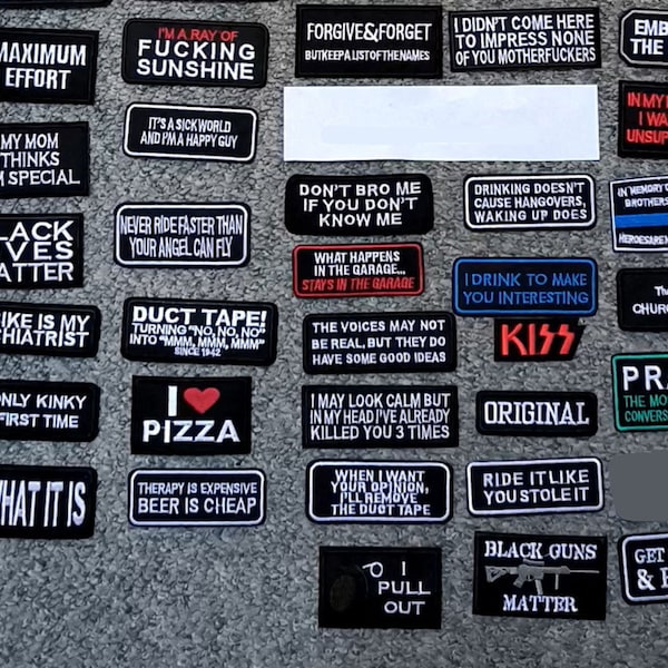 Biker Memorial Patch - Etsy