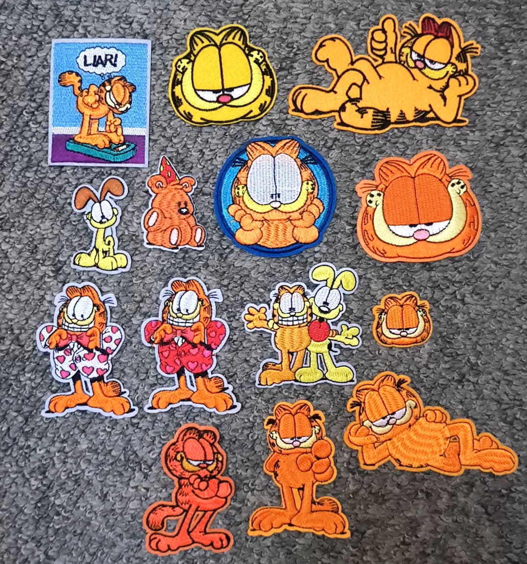 Garfield Cat ODIE Iron on Sew on Badge Patch - Etsy