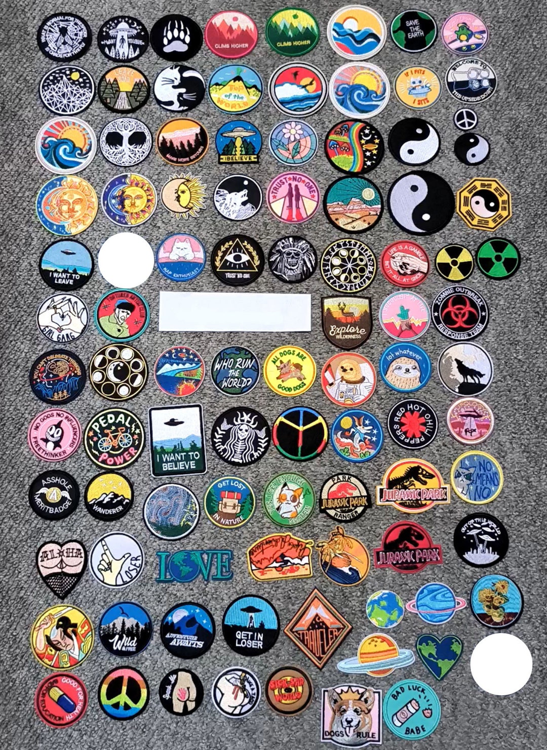 Popular Round 2 ( Earth All Dogs Desert Floyd Whatever Loser ) Iron Sew ...