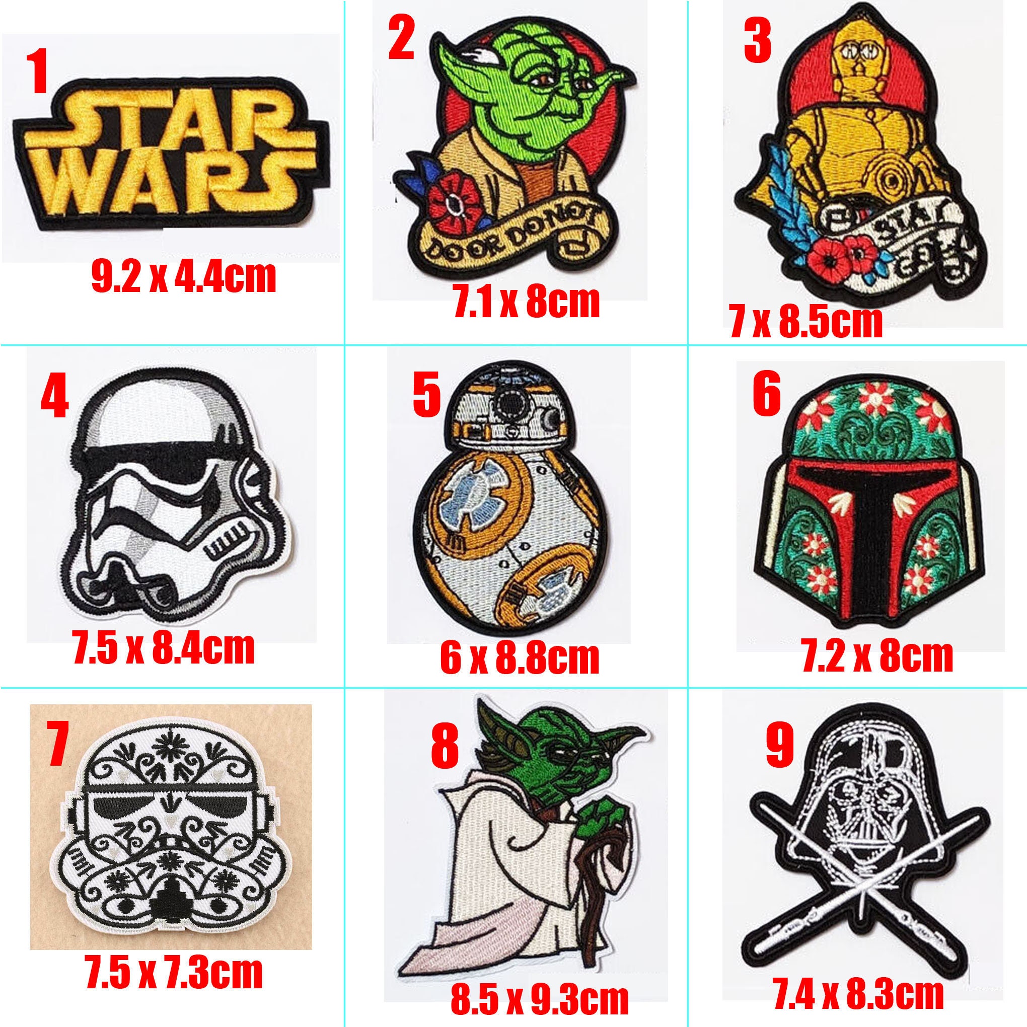 Star Wars Patch Badges Iron on Sew on Starwar - Etsy