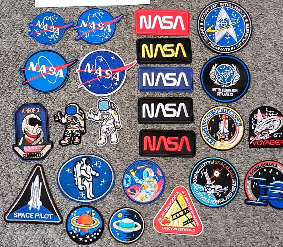 NASA USA Logo Space Ship Spaceman Patch Iron on / Sew on Patch - Etsy