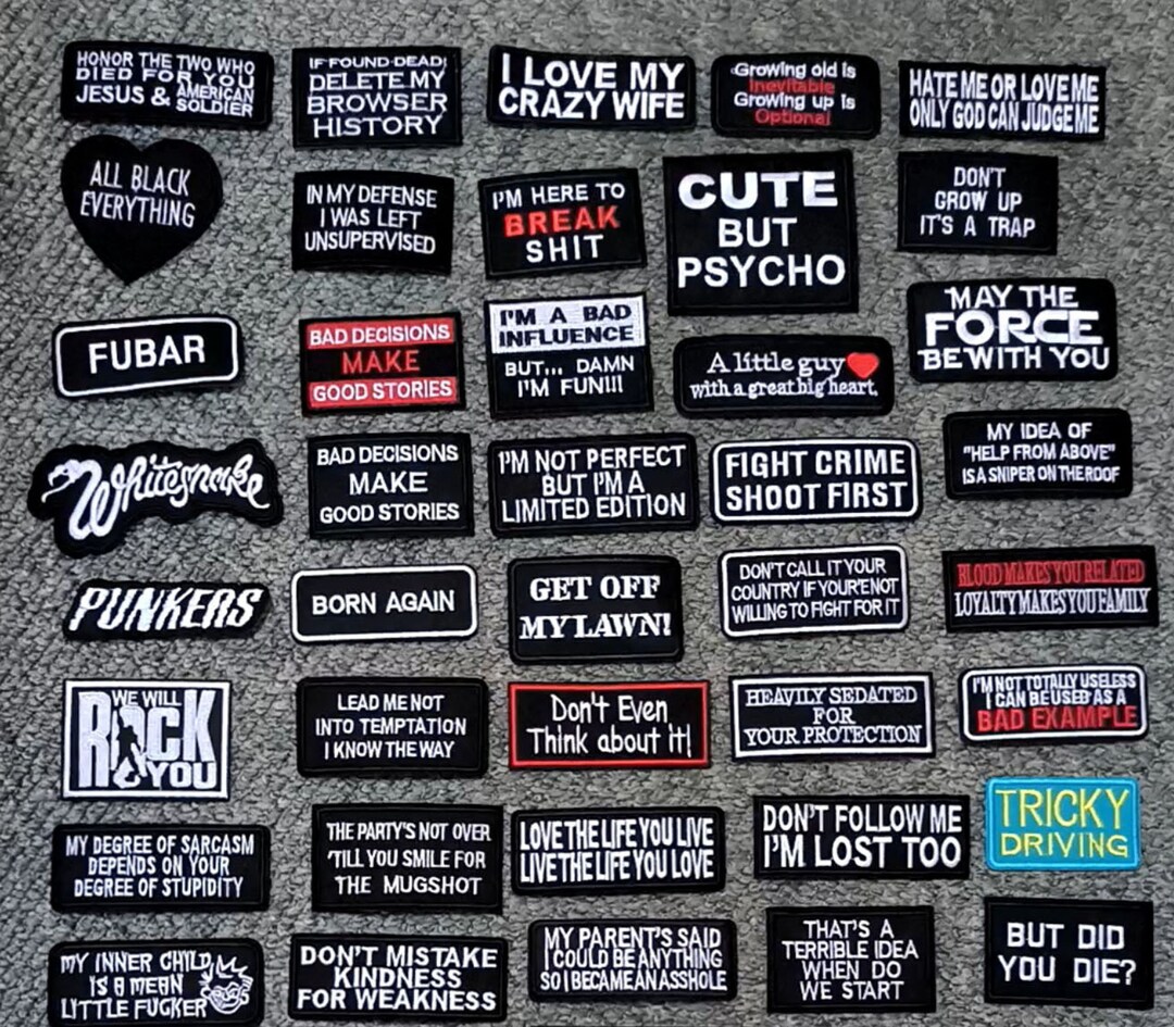 Character Biker Iron on Sew on Patch Badge - Etsy