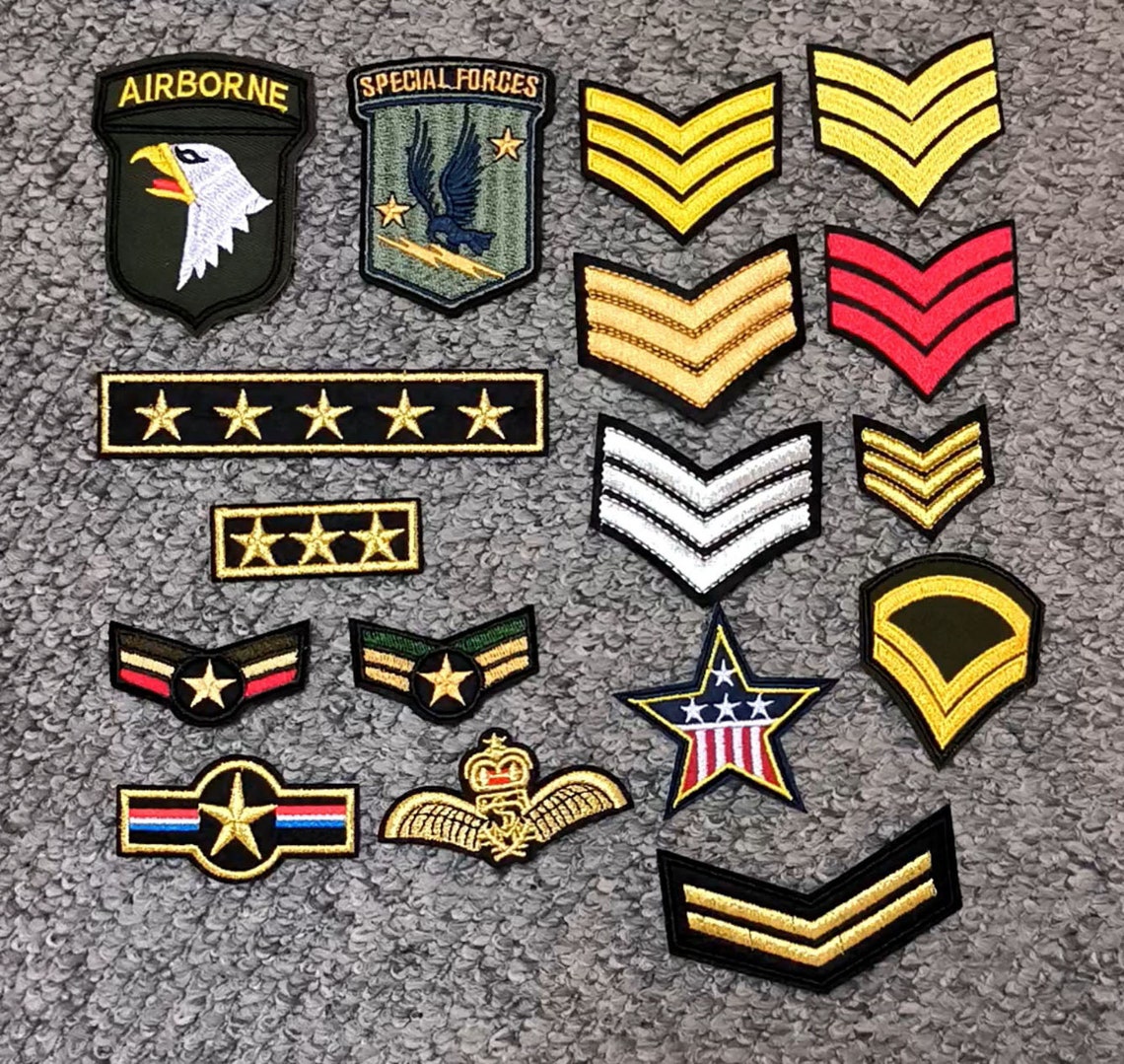 Military Army Patches Badges Iron on Sew On - Etsy