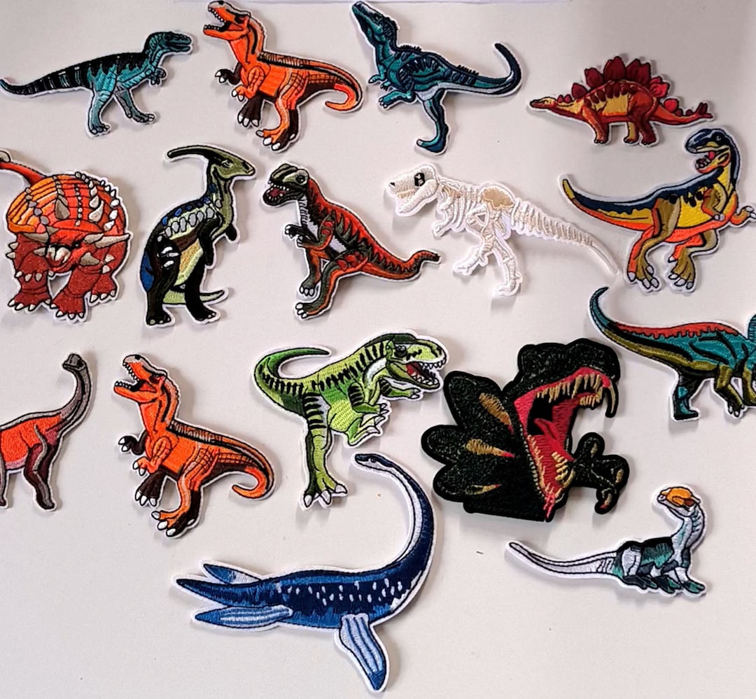 T-rex Dinosaur Patch: Jurassic Iron on / Sew on Badge - Etsy
