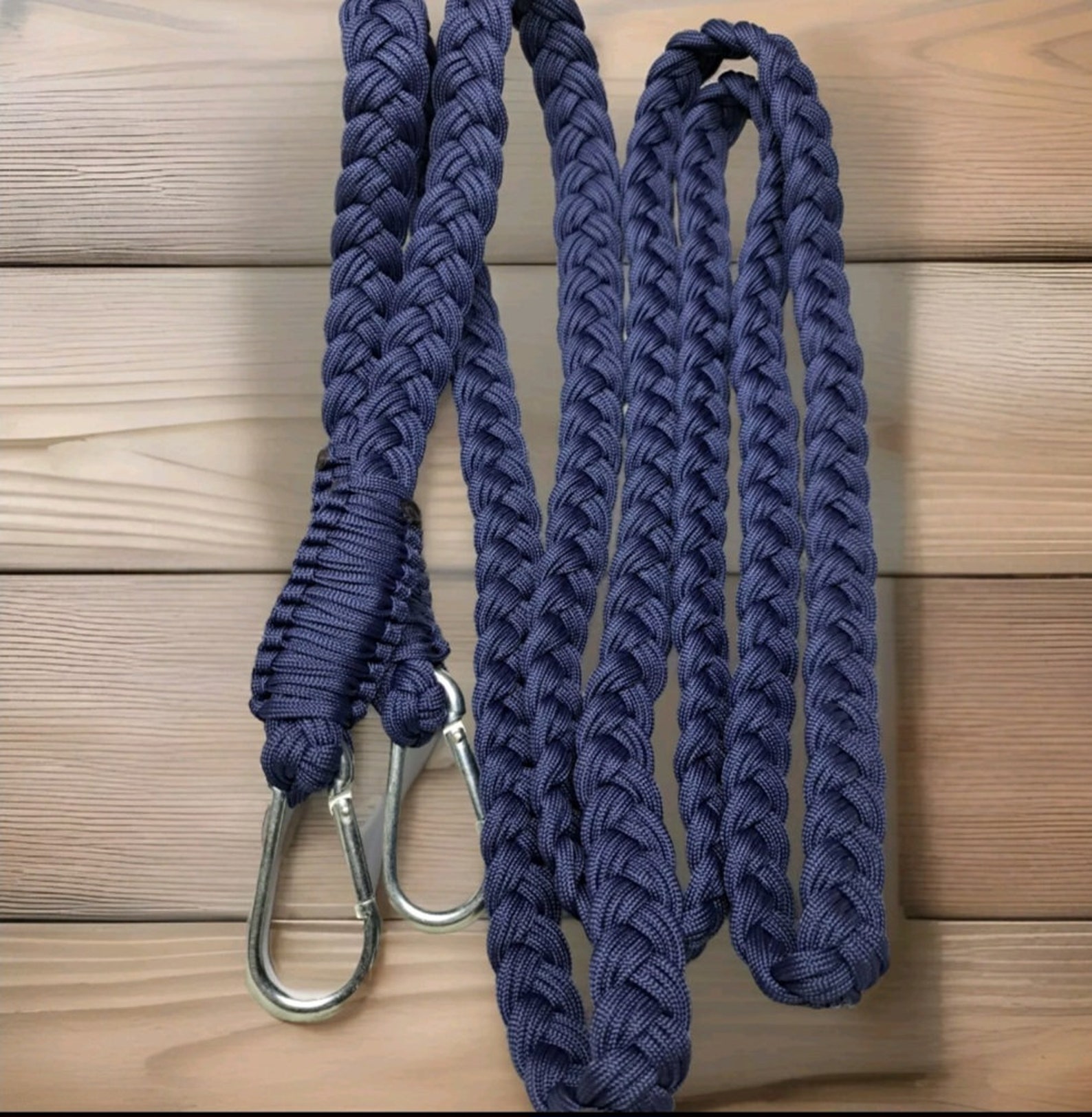 Dark Navy Blue Coloured Handwoven Paracord Reins Any Size Made Choice ...