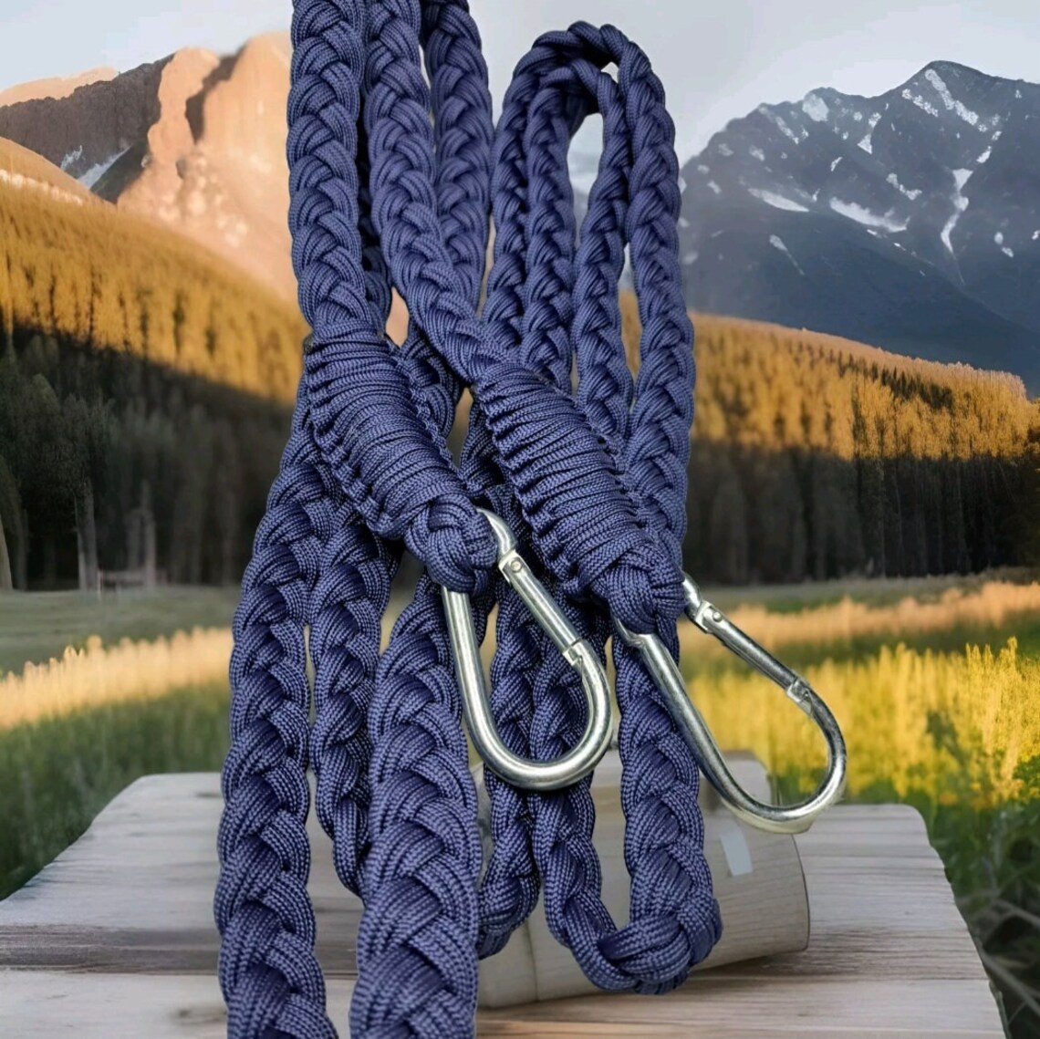 Dark Navy Blue Coloured Handwoven Paracord Reins Any Size Made Choice ...