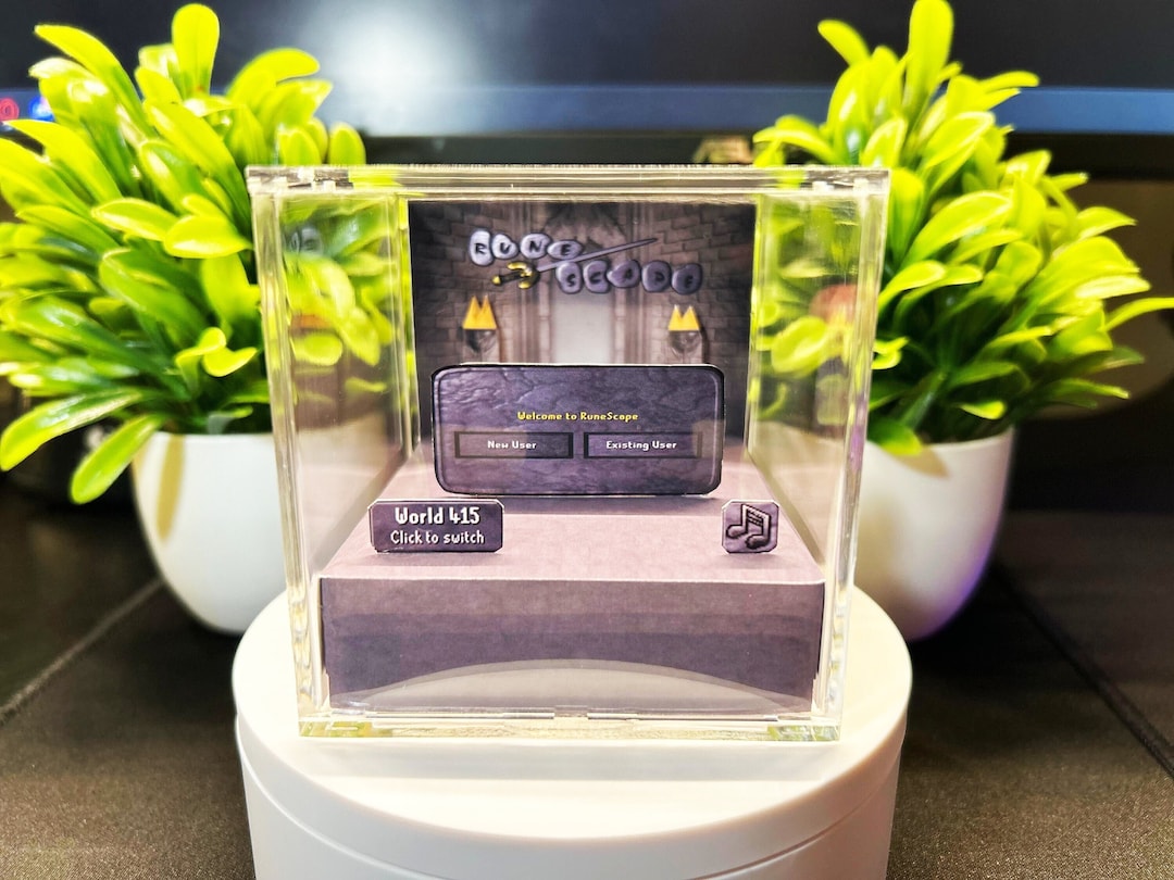 Old School Runescape • OSR Title Screen/main Menu Diorama • OSR GIFT - Etsy