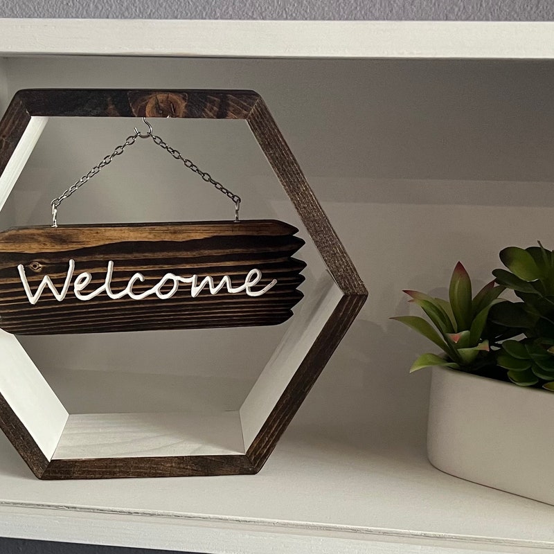Hexagon Sign - Etsy