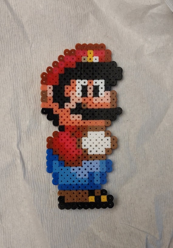 Mario Super Mario World Bead Sprite Perler Pixel Art Icon Retro Jumping ...