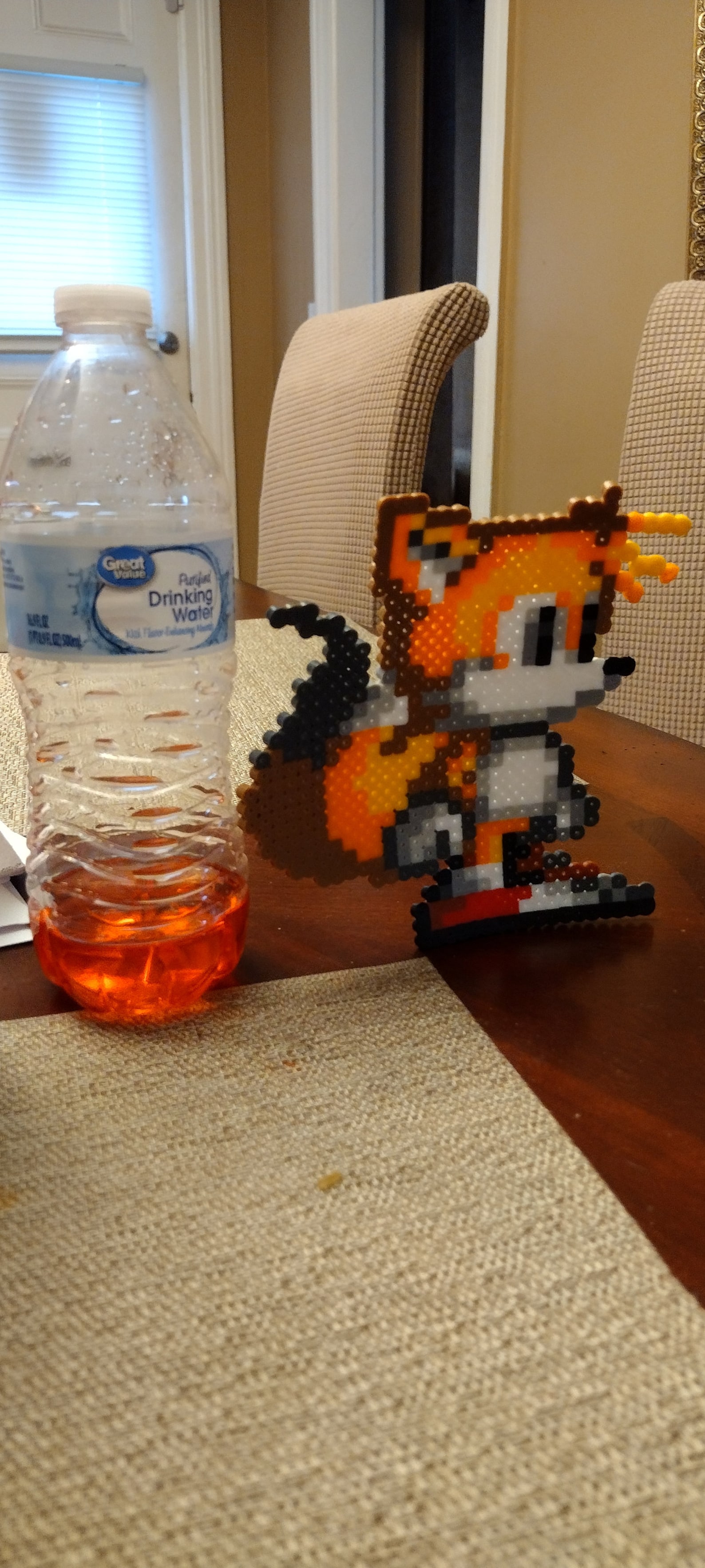 Miles "tails" Prower (sonic 3 & Knuckles) Sprite - Perler Bead Pixel ...