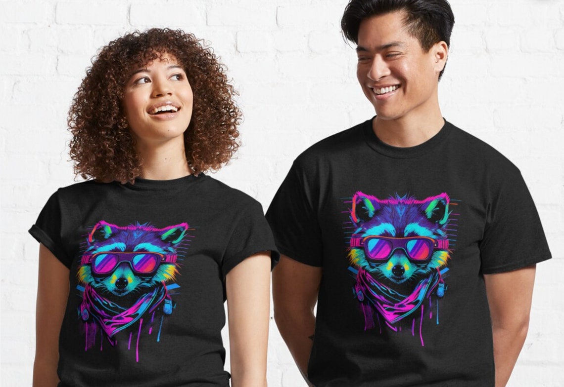 Raccoon Rave Shirt, Festival Outfits, Festival Clothing, Mens Rave ...