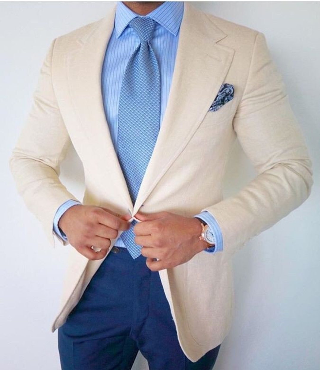 Men Premium Jacket/elegant Beige Color Blazer Wedding - Etsy