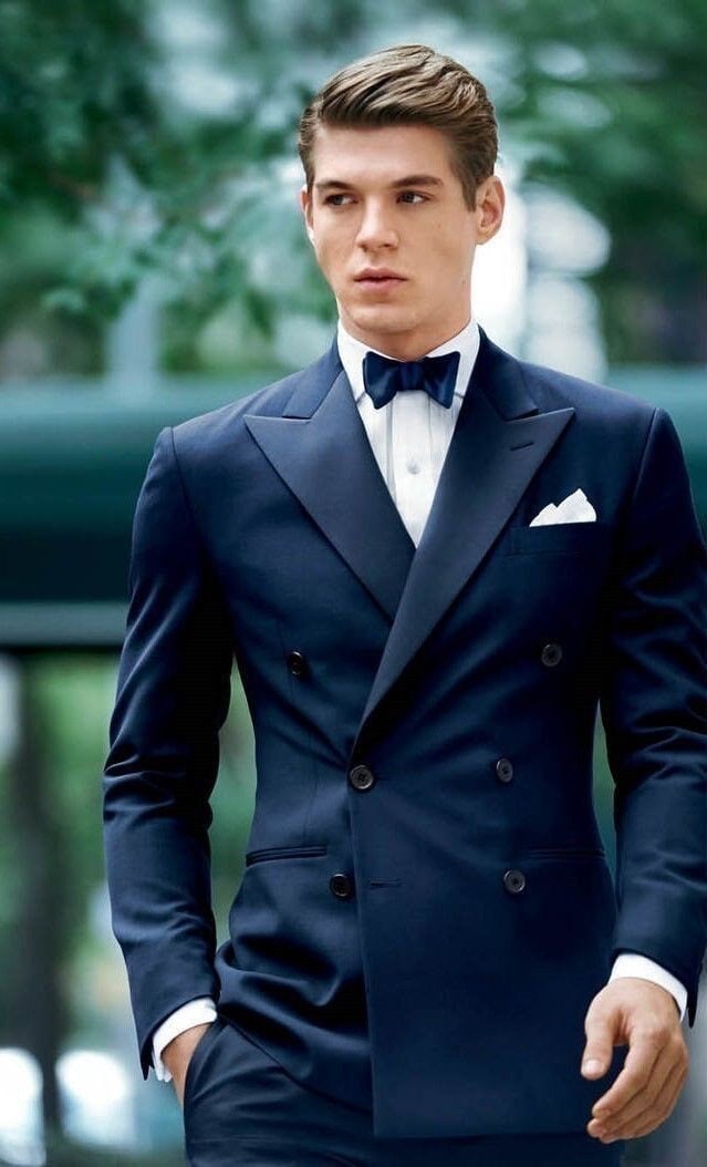 Blue Premium Suit/double Breasted Suit Wedding Clothes Party - Etsy