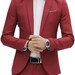 Maron Slim-fit Italian Cut Suit Men's 2 Piece Suit - Etsy