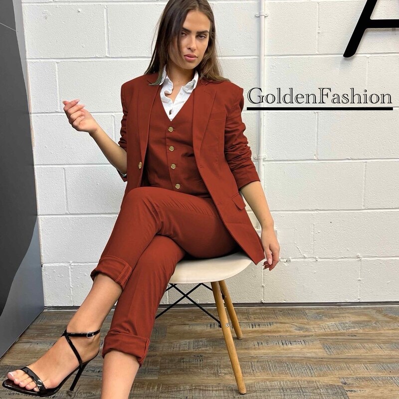 Womens Three Piece Suit - Etsy