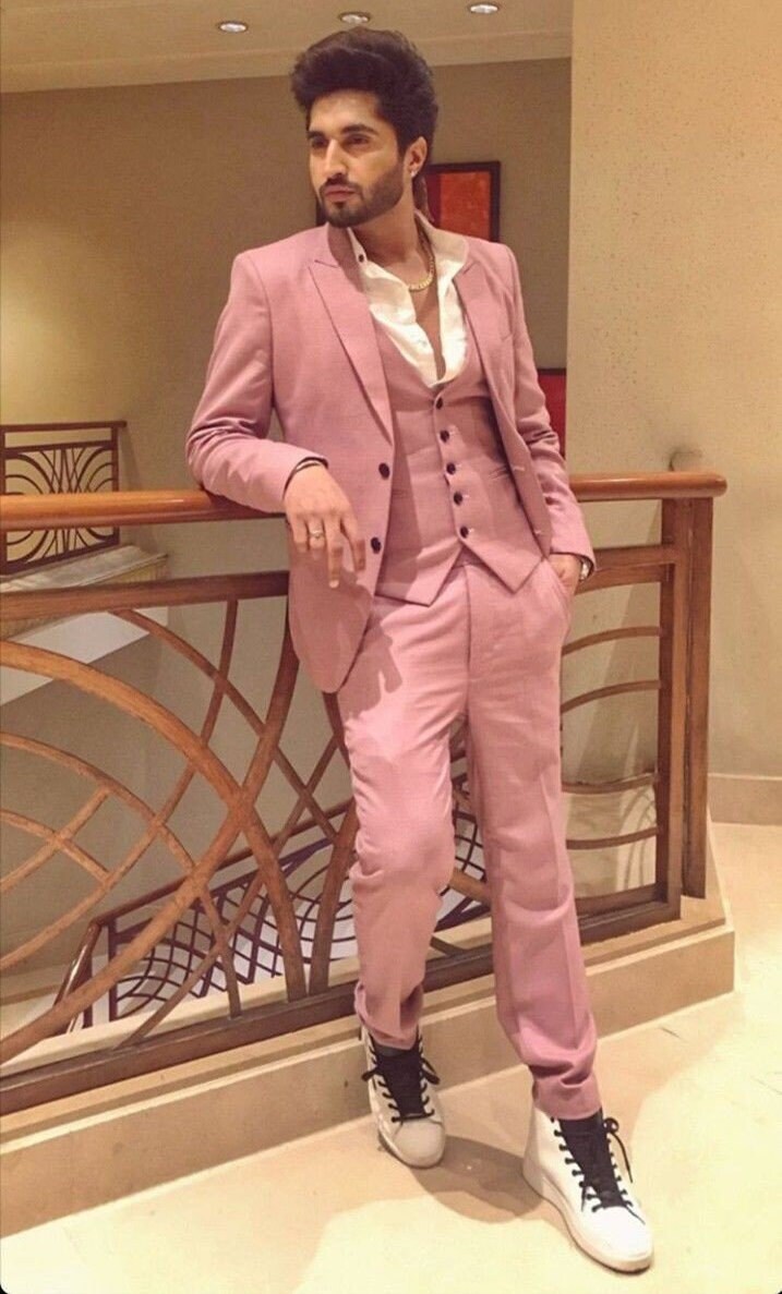 Premium Men Suit, Pink Rose 3 Piece Suit, Wedding Suit, Party Wear ...
