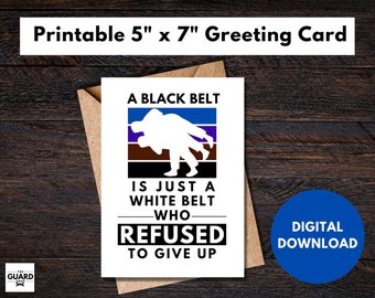 Printable BJJ Jiu-jitsu Love Greeting Card Digital Download - Etsy