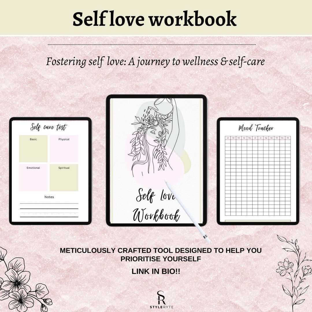 Self Love Workbook Self Care Printable Self Esteem - Etsy