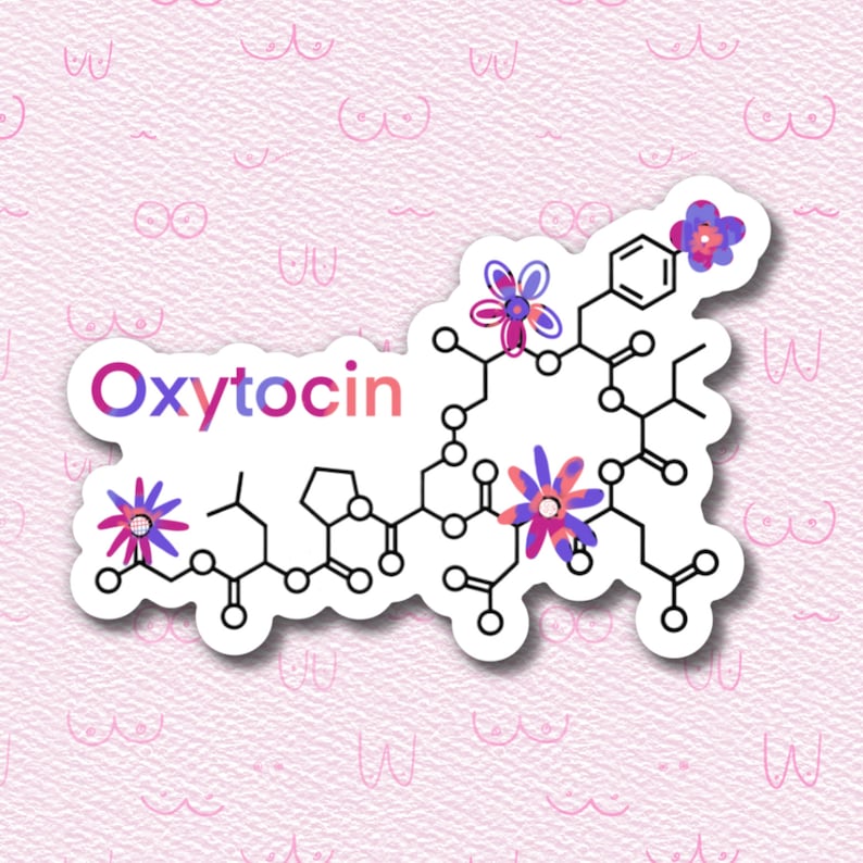 Oxytocin Molecule Sticker: Love Hormone, Lactation, New Parent - Etsy