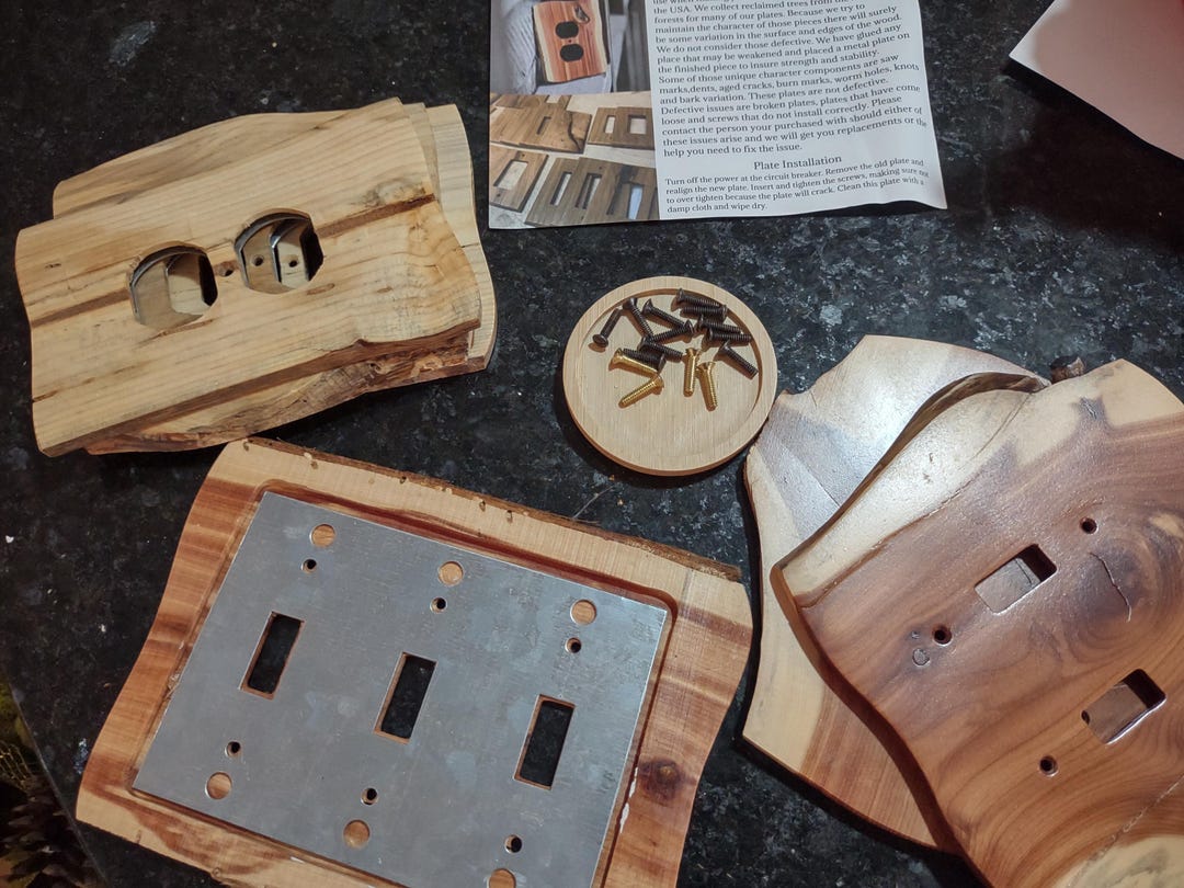 Reclaimed Wood Switch Plates - Etsy