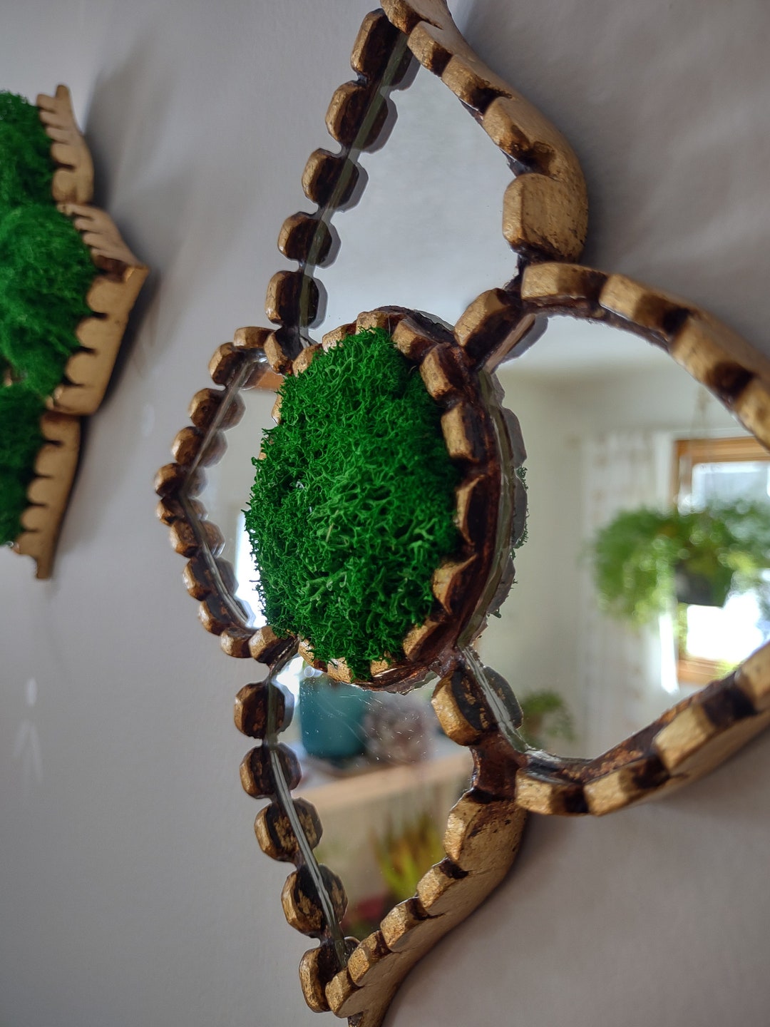 Moss Wall Decor Floral Mirrors - Etsy