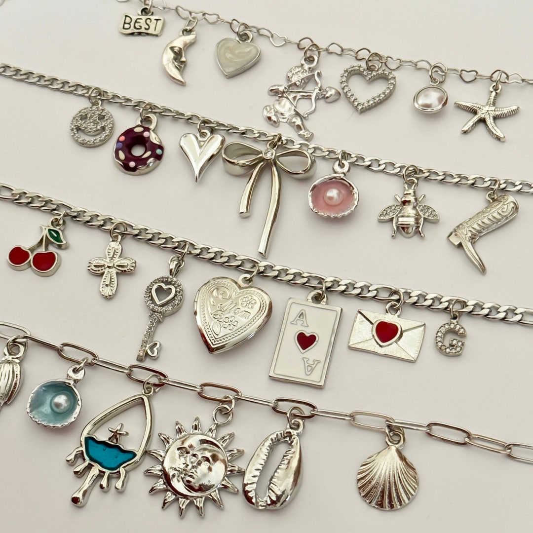 Build Your Own Custom Charm Necklace,pick Your Charms,silver Charm ...