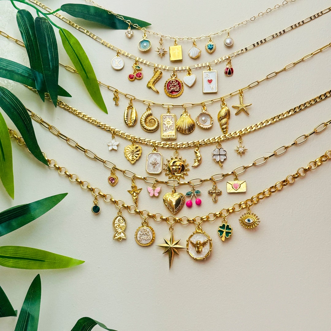 Créez votre propre collier à breloques personnalisé, choisissez vos ...