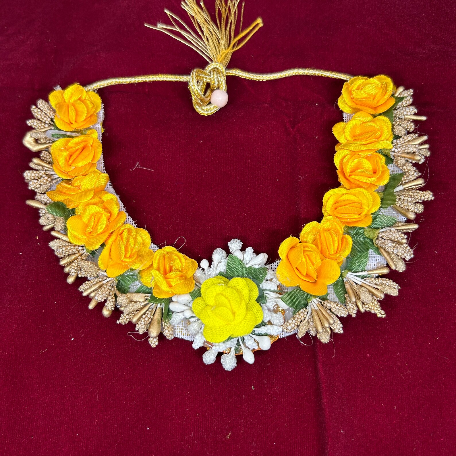 Flower Jewellery Set for Wedding Baby Shower Shaadi Haldi Mehandi Party ...