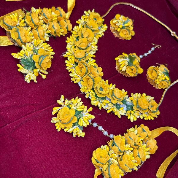 Flower Jewelry Haldi - Etsy