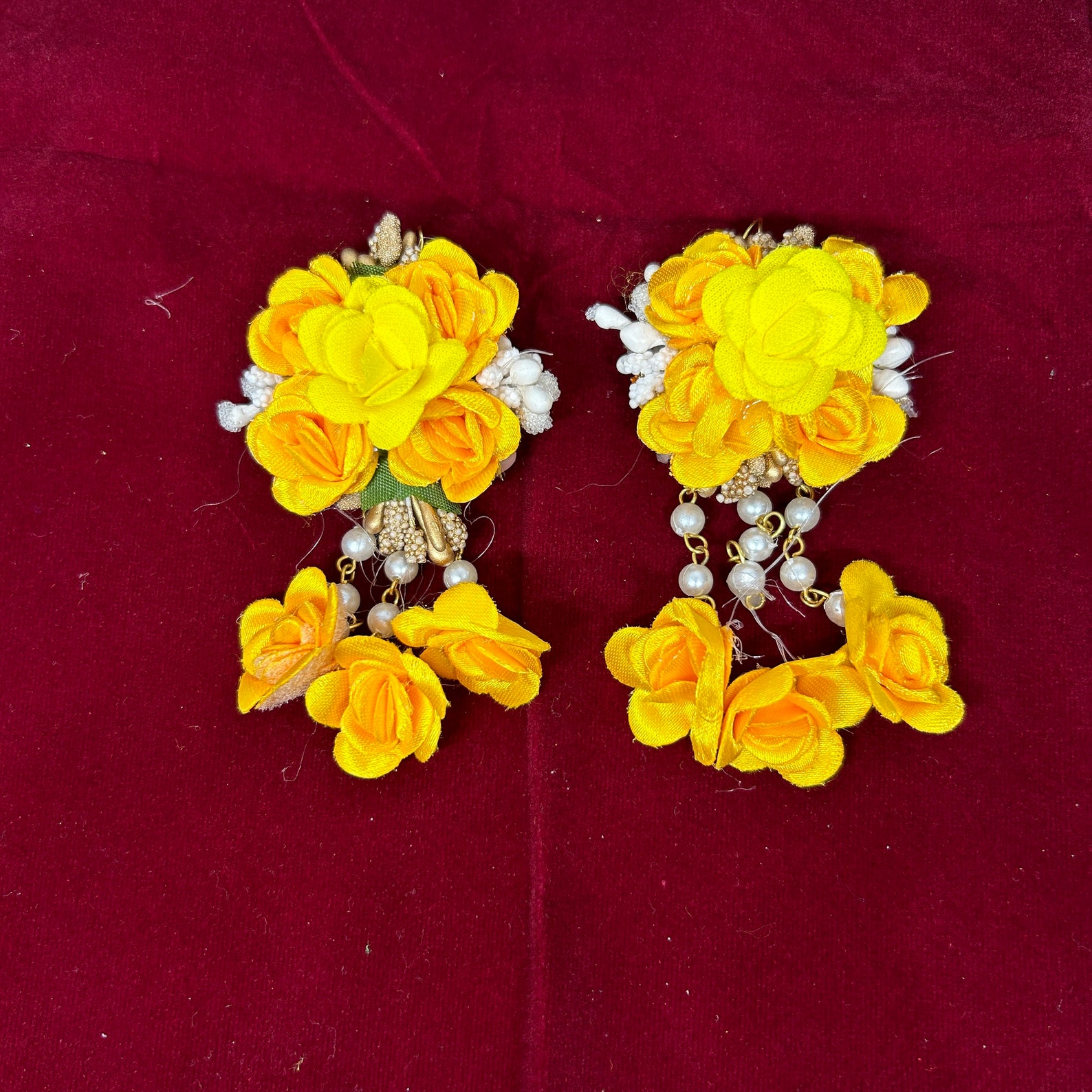 Flower Jewellery Set for Wedding Baby Shower Shaadi Haldi Mehandi Party ...