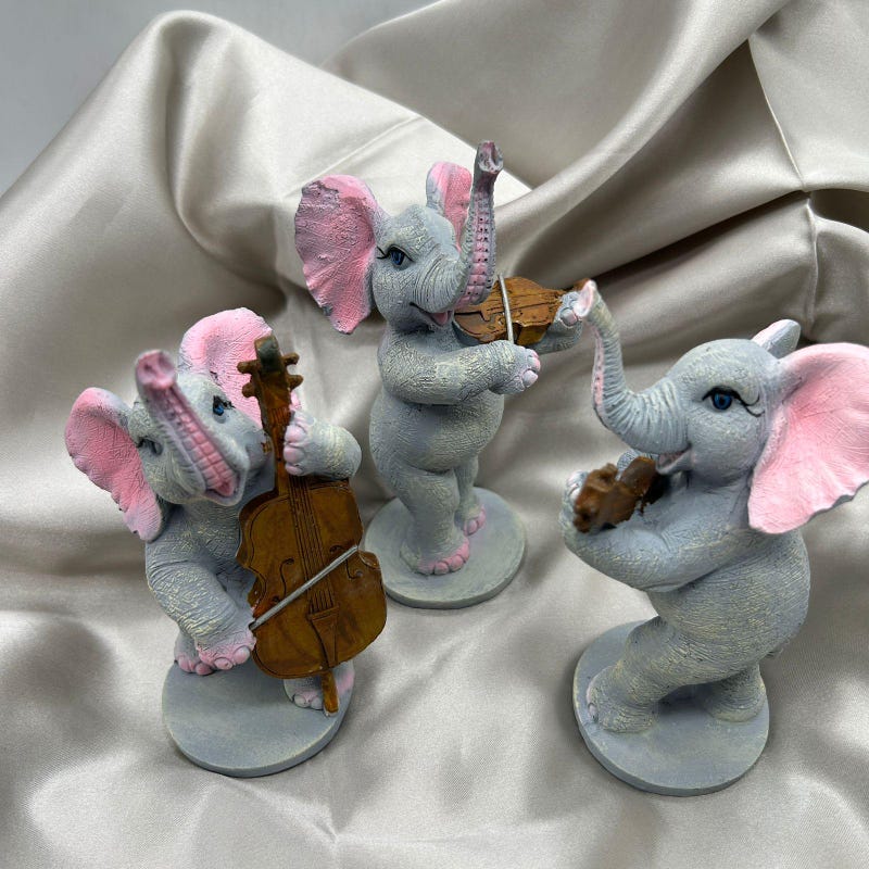 Musical Elephant - Etsy