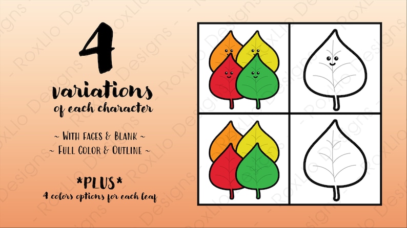 Autumn Character Clipart Bundle - PNG - SVG -commercial Use License - Etsy