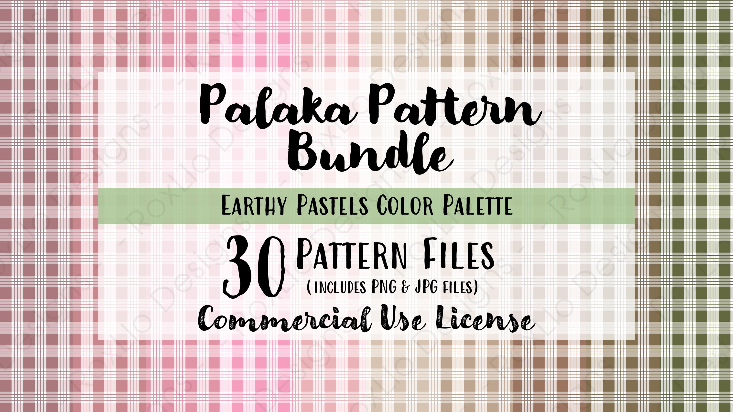 Palaka Pattern Bundle [earthy Pastels Color Palette] - Background ...