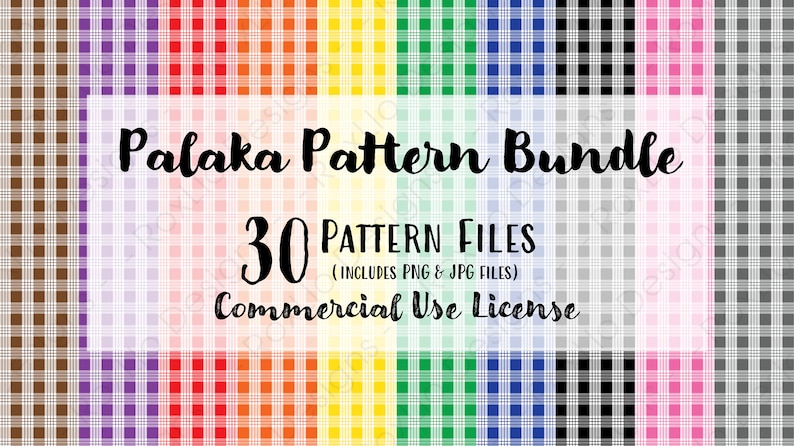 Palaka Pattern Bundle - Background Clipart - PNG - JPG - Commercial Use ...