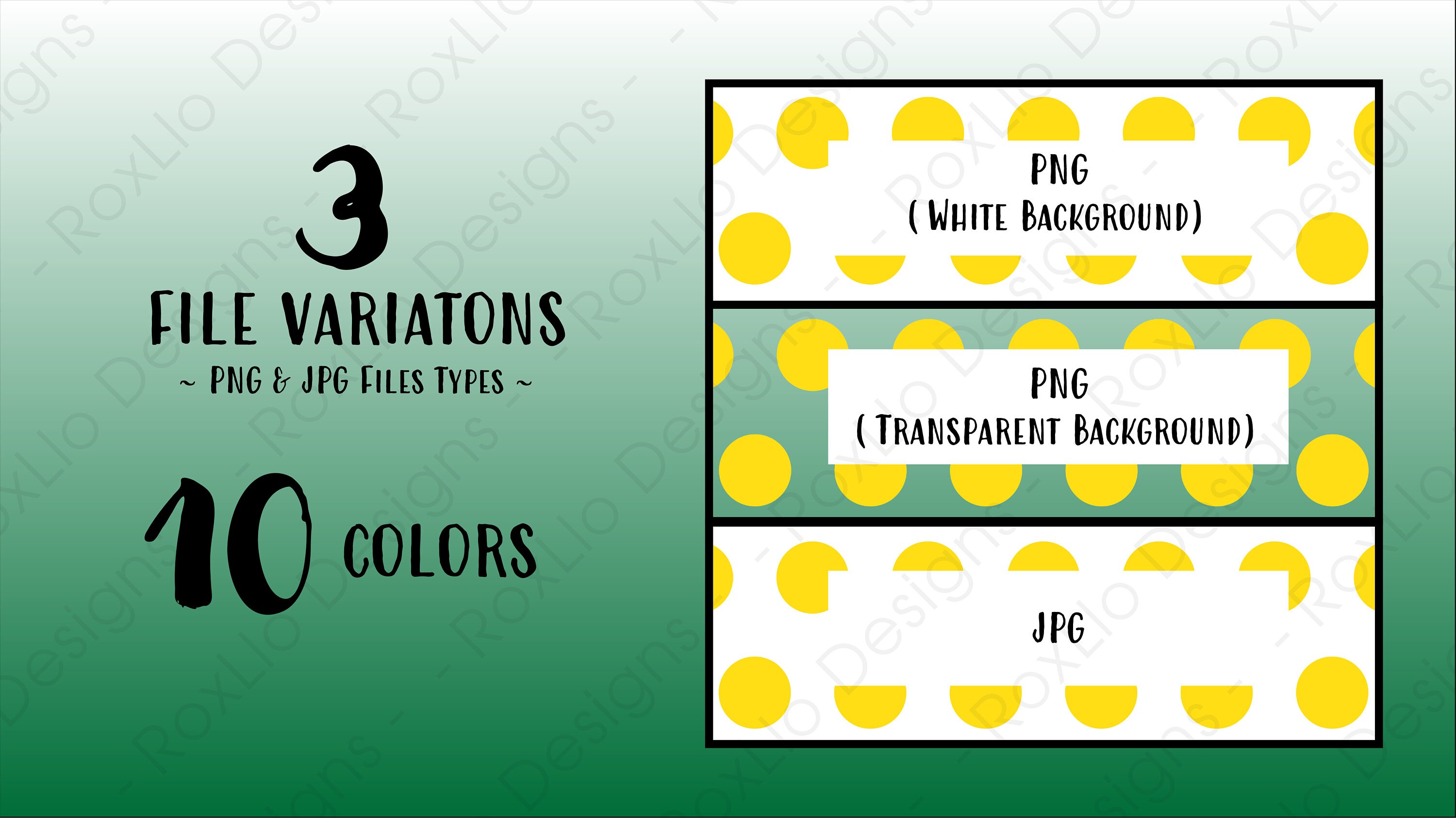 Polka Dot Pattern Bundle - Etsy