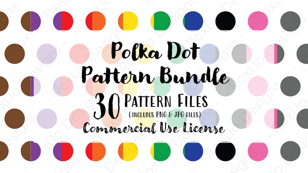Polka Dot Pattern Bundle - Etsy