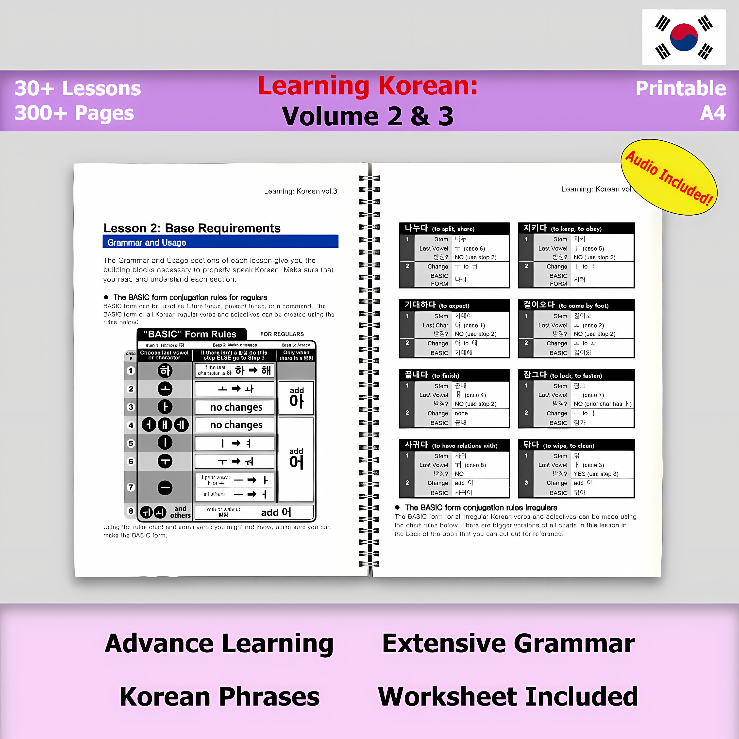 Learning: Korean Vol.2-3 Advance Korean Mastering Korean Extensive ...