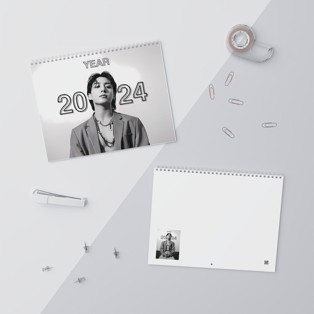 BTS Jungkook Wall Calendar 2024 BTS Calendar, Kpop Gifts for Army ...