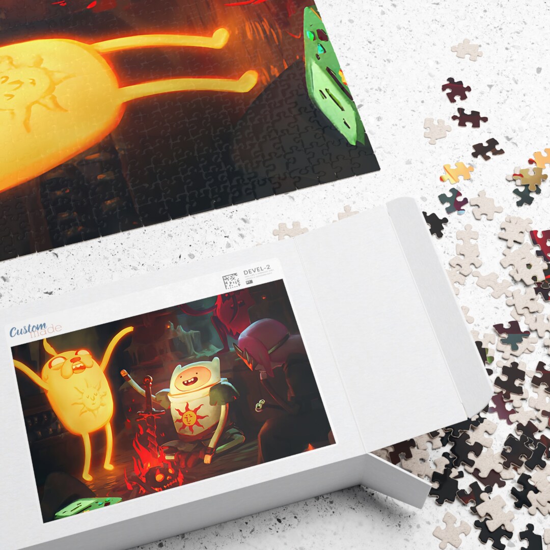 Cartoon Time for Adventure Time Jigsaw Puzzle 110, 252, 500, 1014 Piece ...