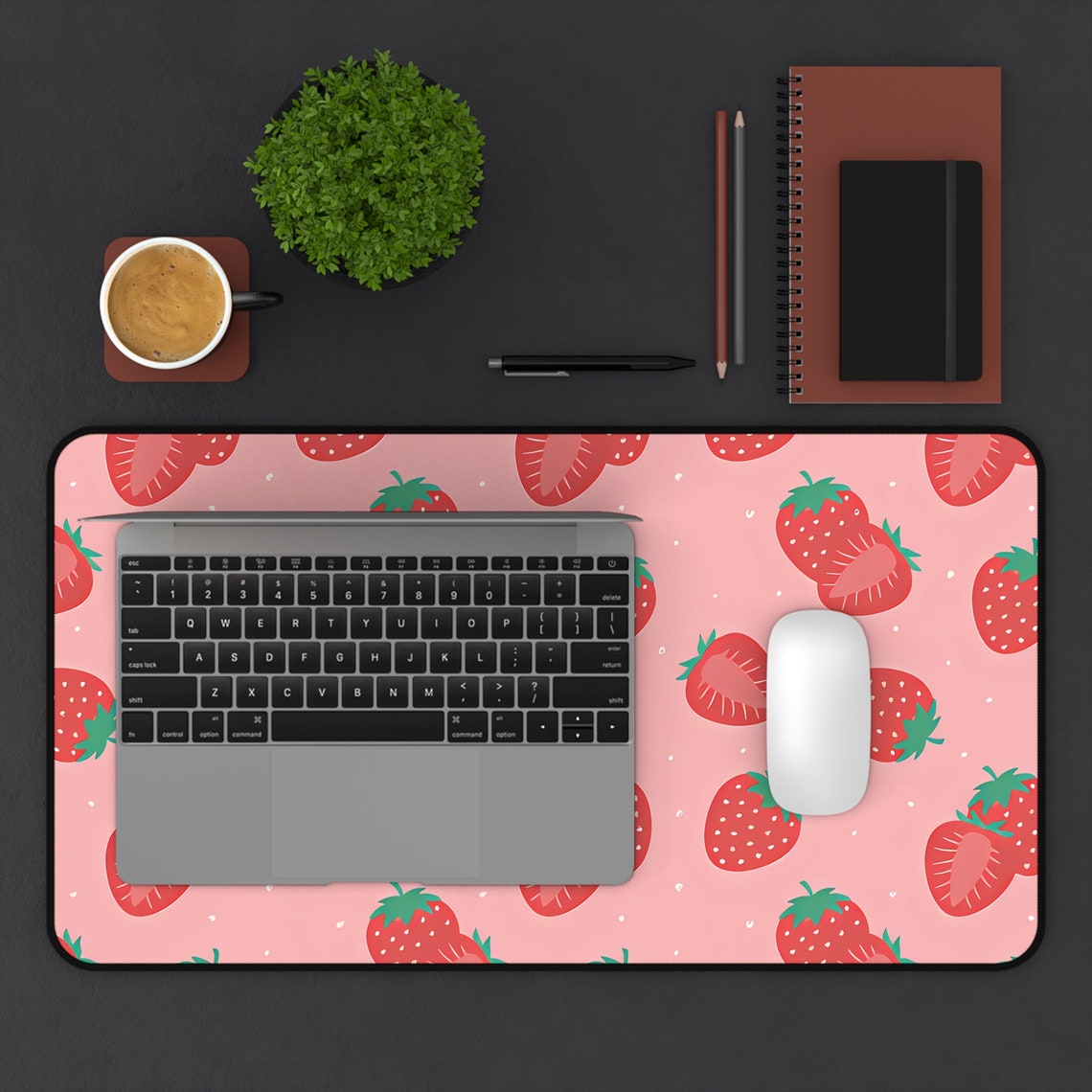 Strawberry Abstract Desk Mat 3 Sizes Mouse Pad Japanese - Etsy