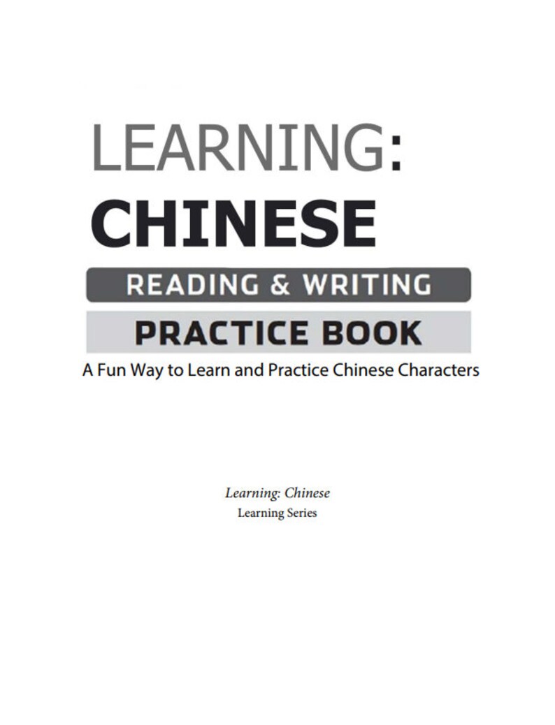 Learning: Chinese Reading Writing System Mandarin Chinese Best for ...